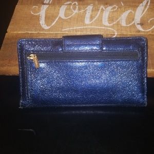 Fossil | Bags | Very Beautiful Blue Fossil Wallet | Poshmark